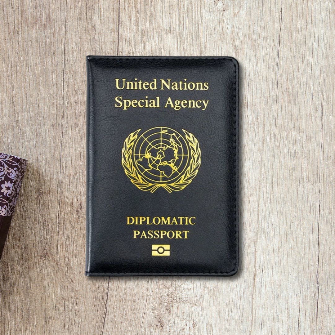United Nations Diplomatic Passport Cover, UN Passport Holder, Diplomatic Passport, European ...