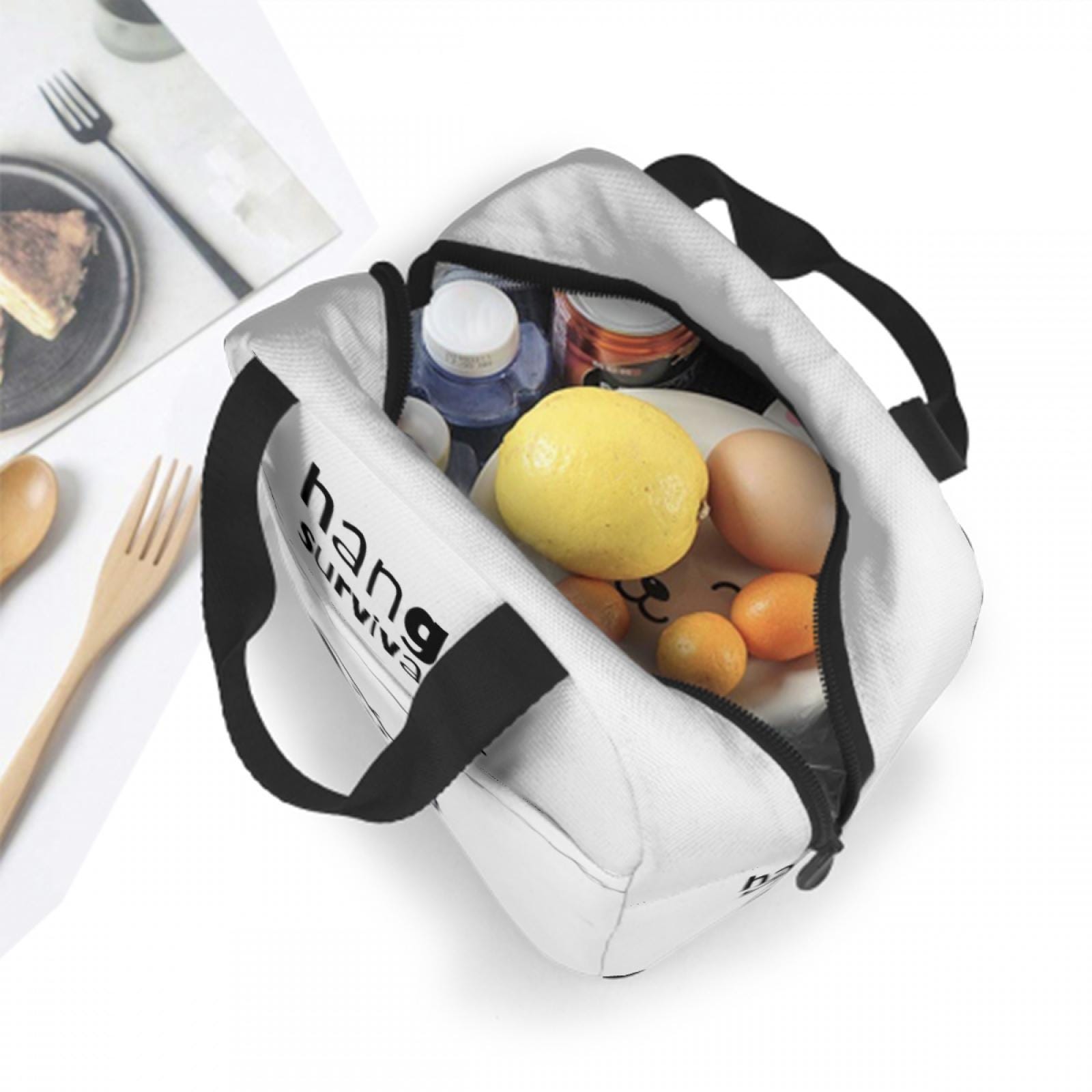 Beagle Dog Lunch Bag – Insulated White Tote, “hangry Survival Kit” With ...
