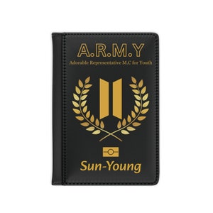 Personalized BTS ARMY Passport Cover Bts Passport Holder for Travel ...