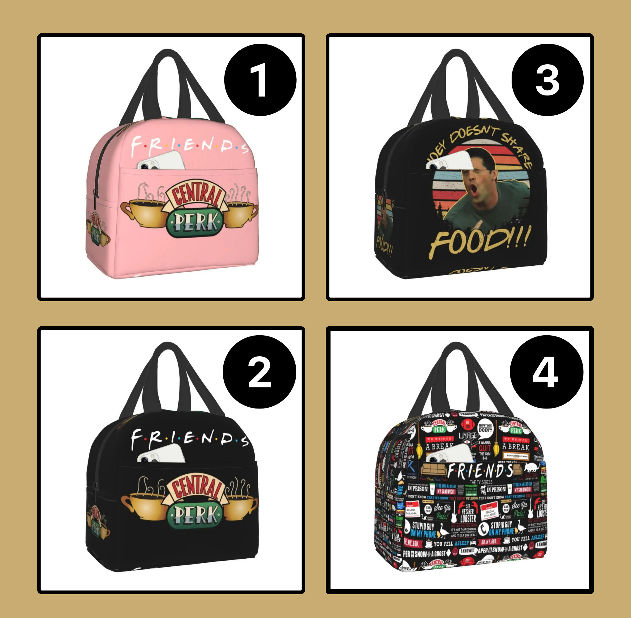 Central Perk Friends Lunch Bag: Keep Your Food Fresh On-the-go With ...