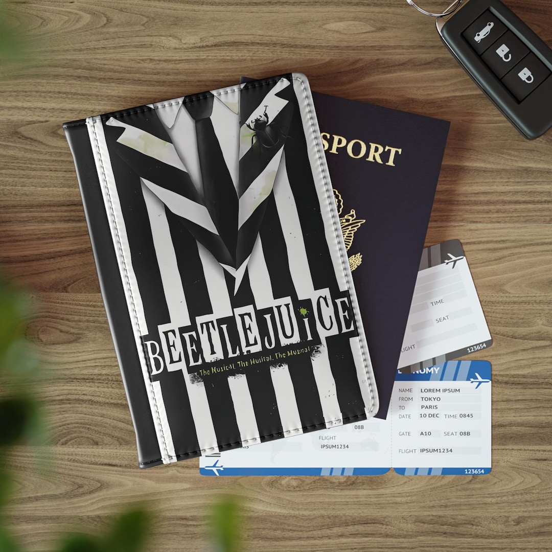 Beetlejuice Beetlejuice Passport Cover - the Musical Passport Holder - Etsy