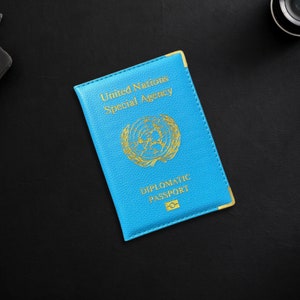 United Nations Diplomatic Passport Cover, UN Passport Holder ...