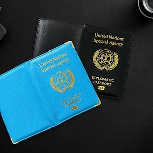 United Nations Diplomatic Passport Cover, UN Passport Holder ...