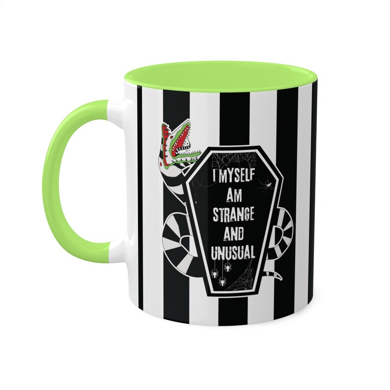 Beetlejuice Mug, Strange and Unusual Mug, Colorful Mugs, 11oz - Etsy