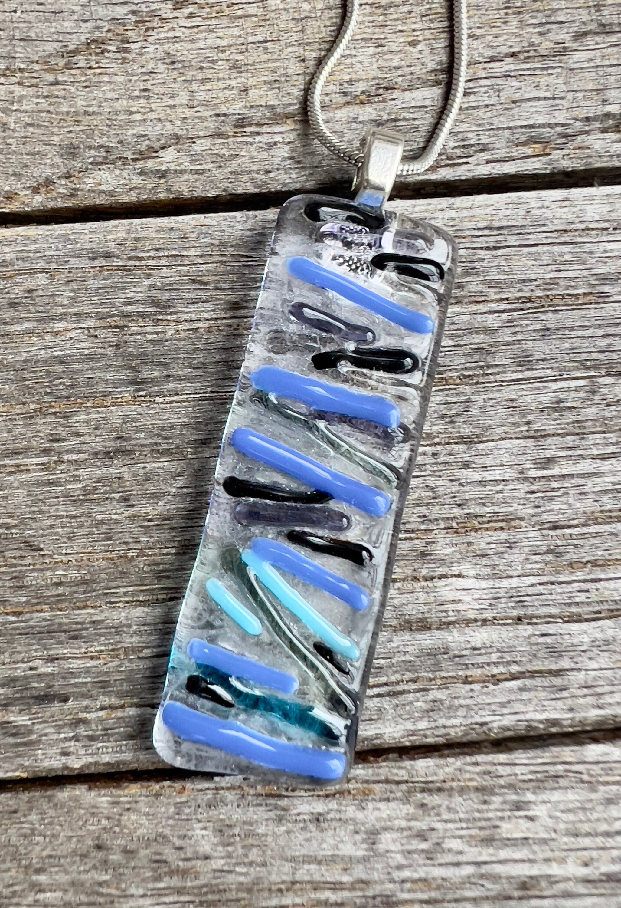 Fused Glass Pendant - Etsy