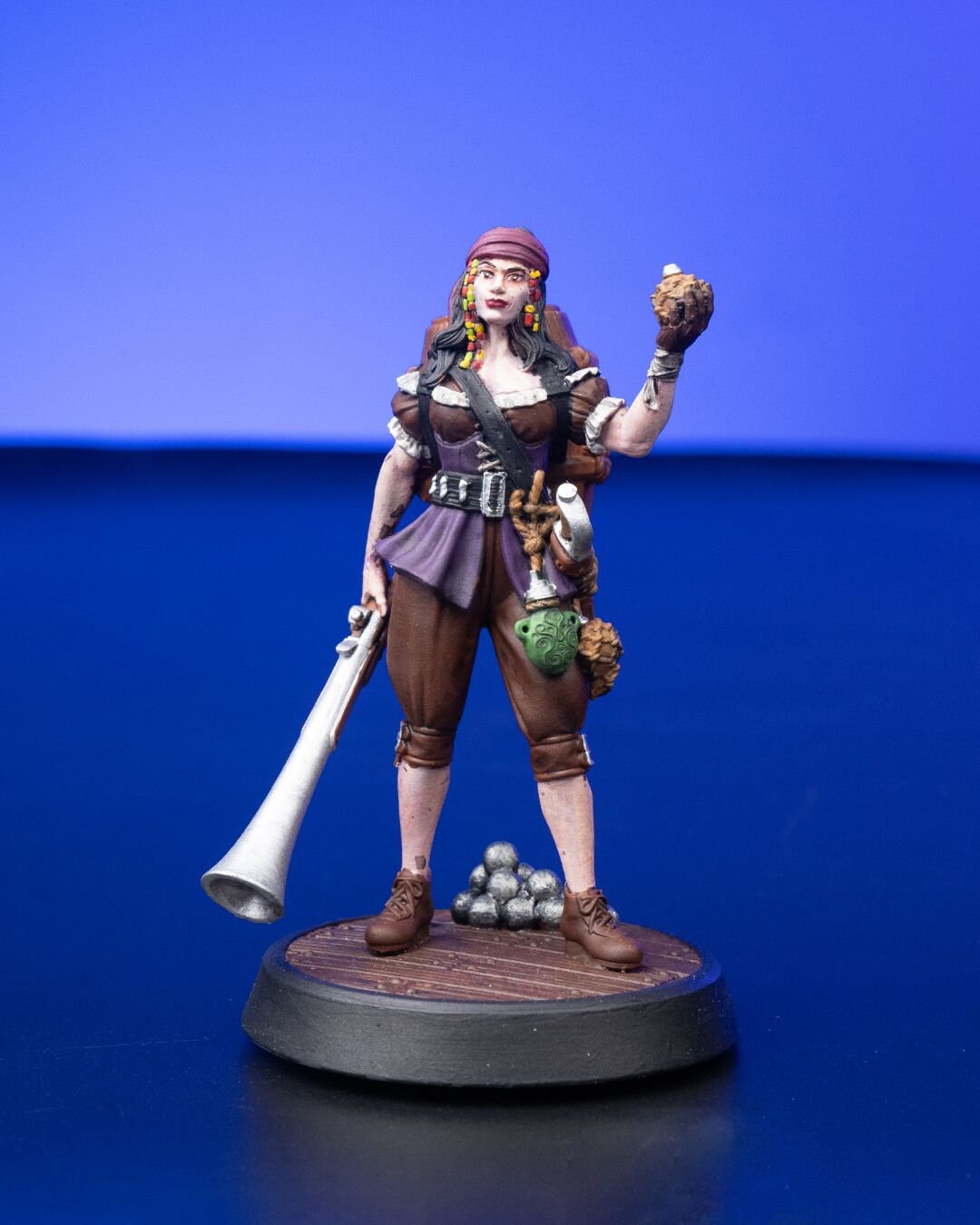 Female Musket Pirate Miniature 32mm - Etsy