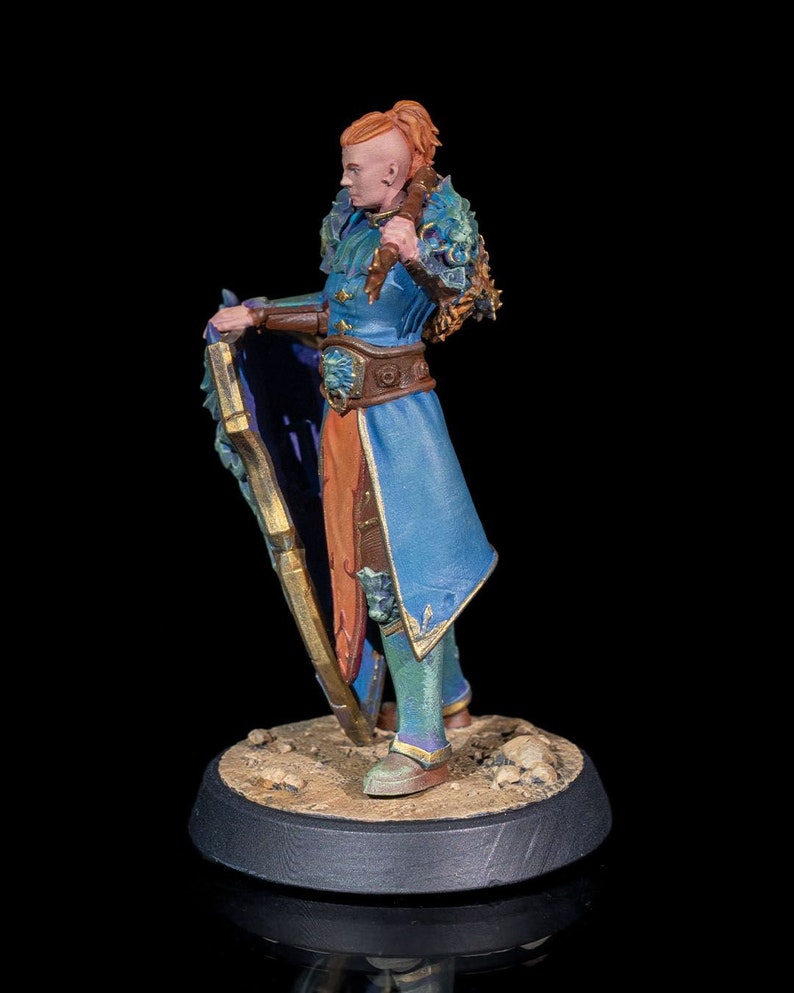3D Printed Female Fighter Miniature - Etsy