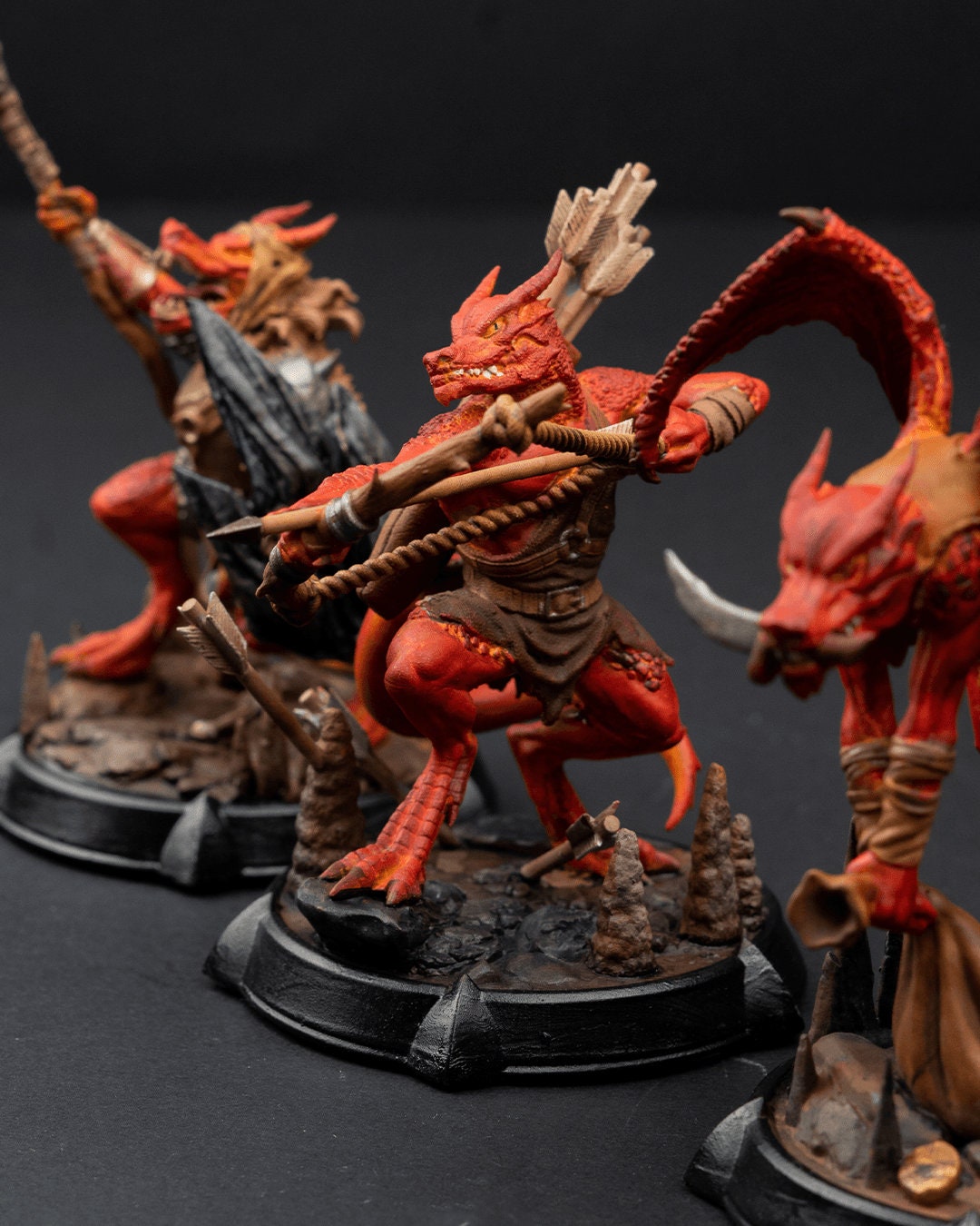 3D Printed Kobold Set of 7 Miniatures - Etsy