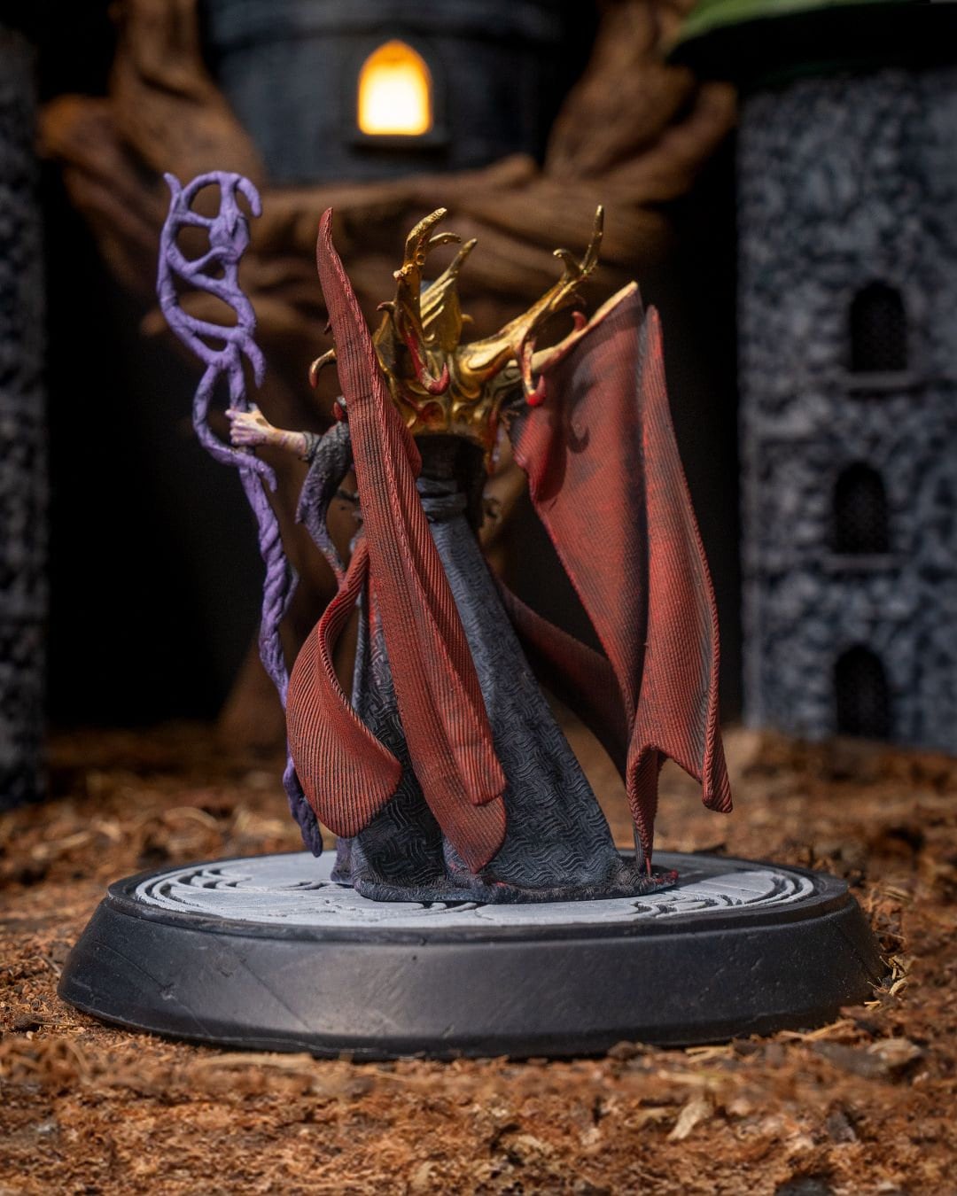 3D Printed Wizard Sorcerer Miniature 3inch - Etsy