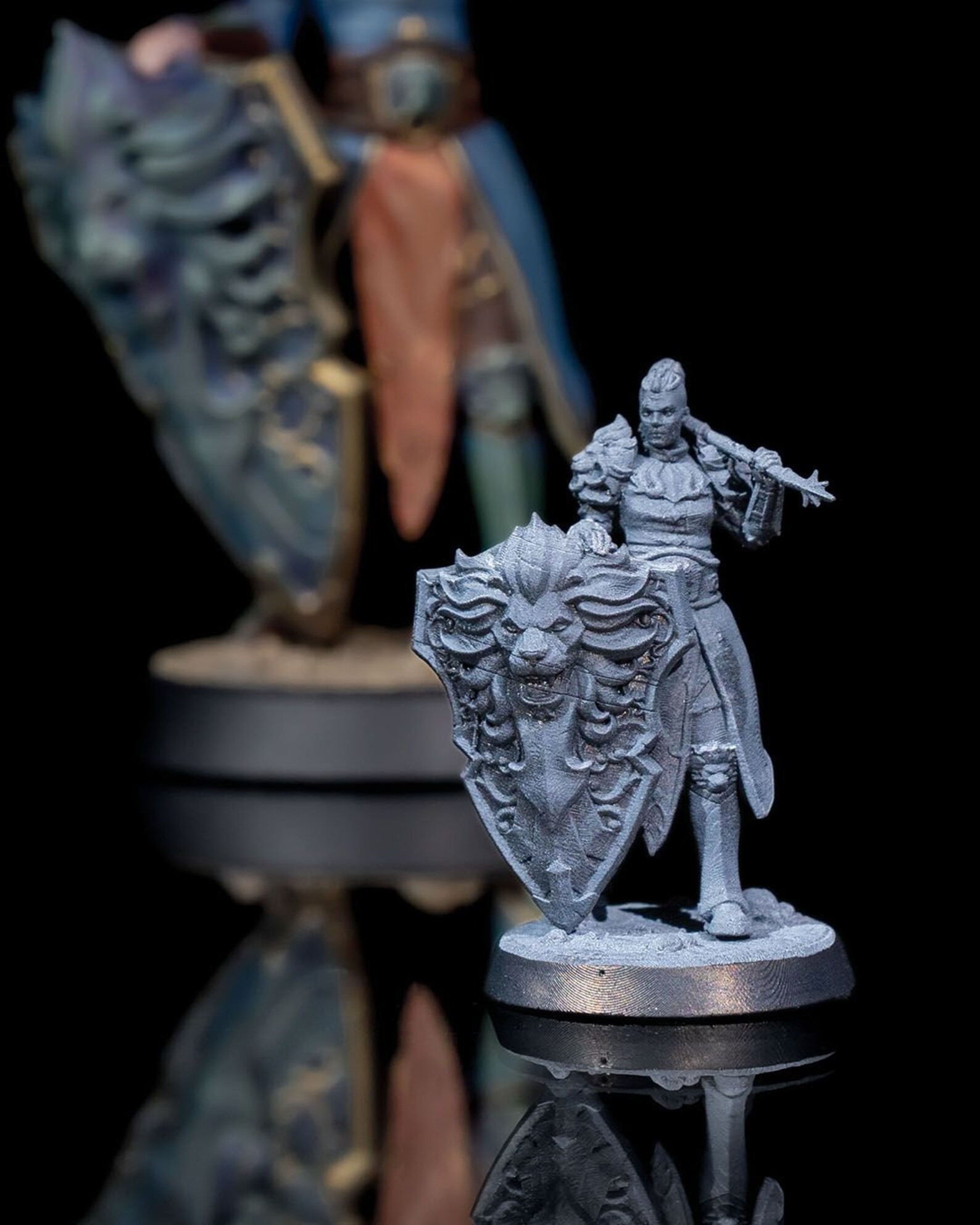 3D Printed Female Fighter Miniature - Etsy