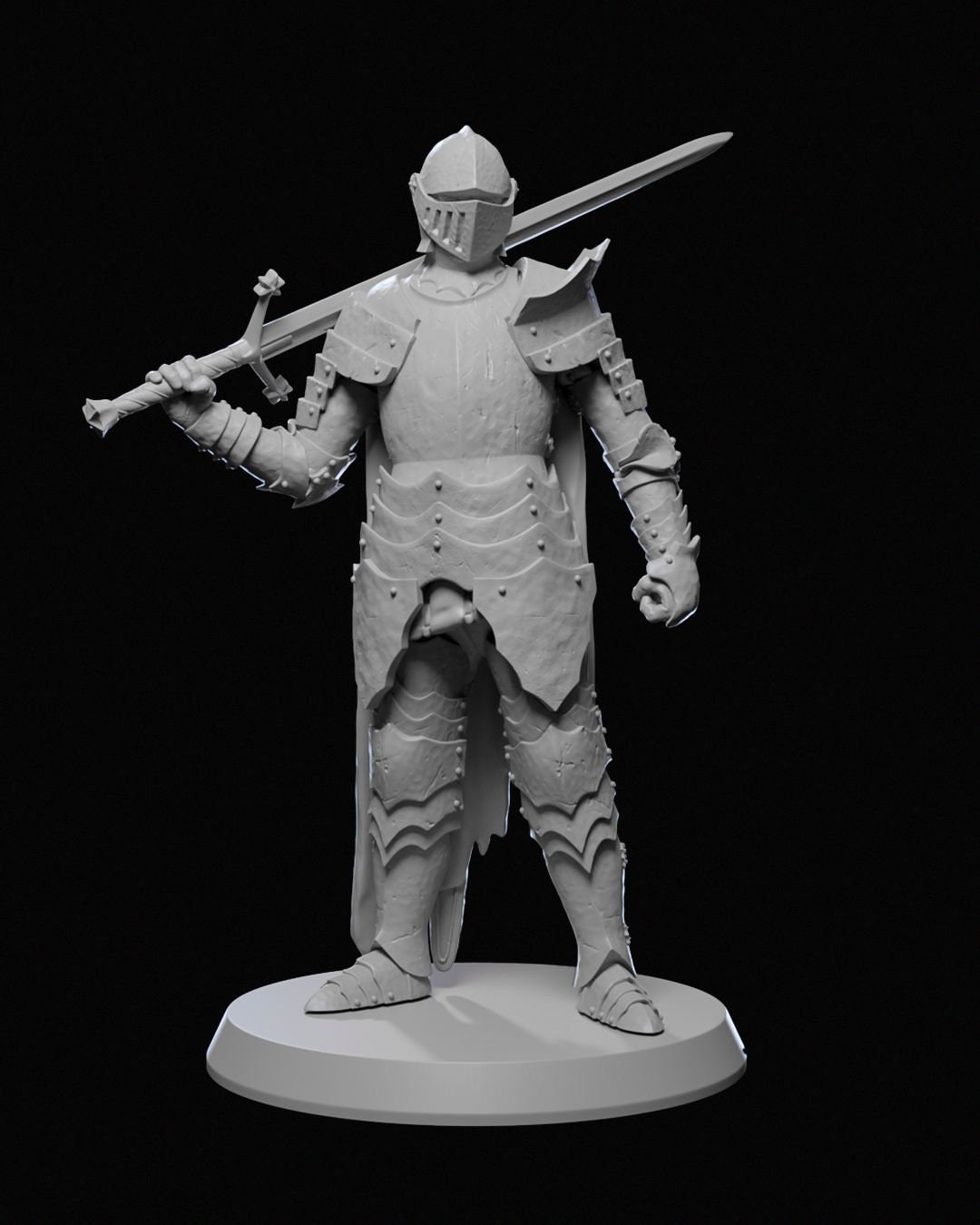 3D Printed Set of 9 Knight Guards Miniatures - Etsy