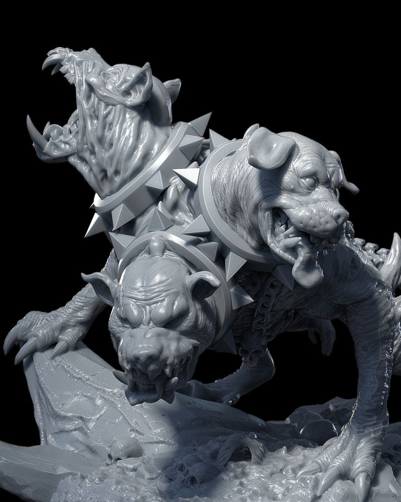3D Printed Cerberus Miniature - Etsy