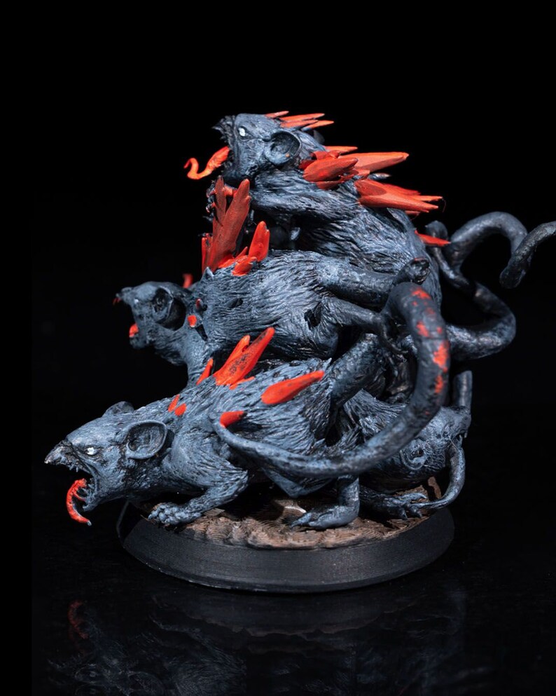 3D Printed Rat Swarm Miniature - Etsy