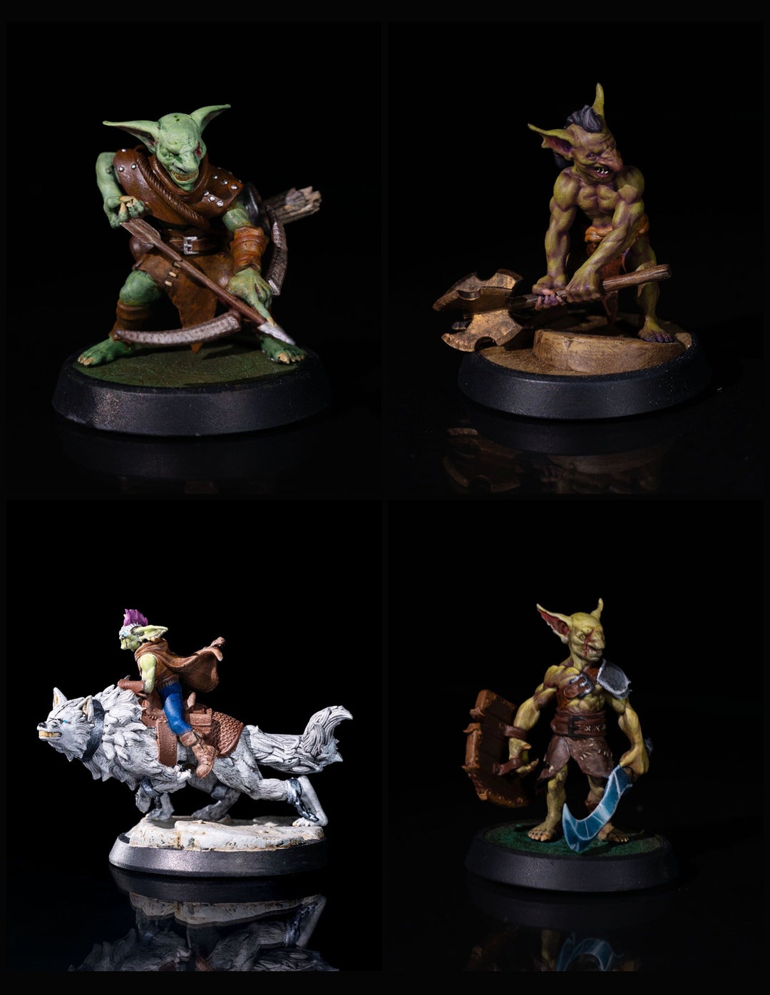 3D Printed Goblin Set of 4 - Etsy