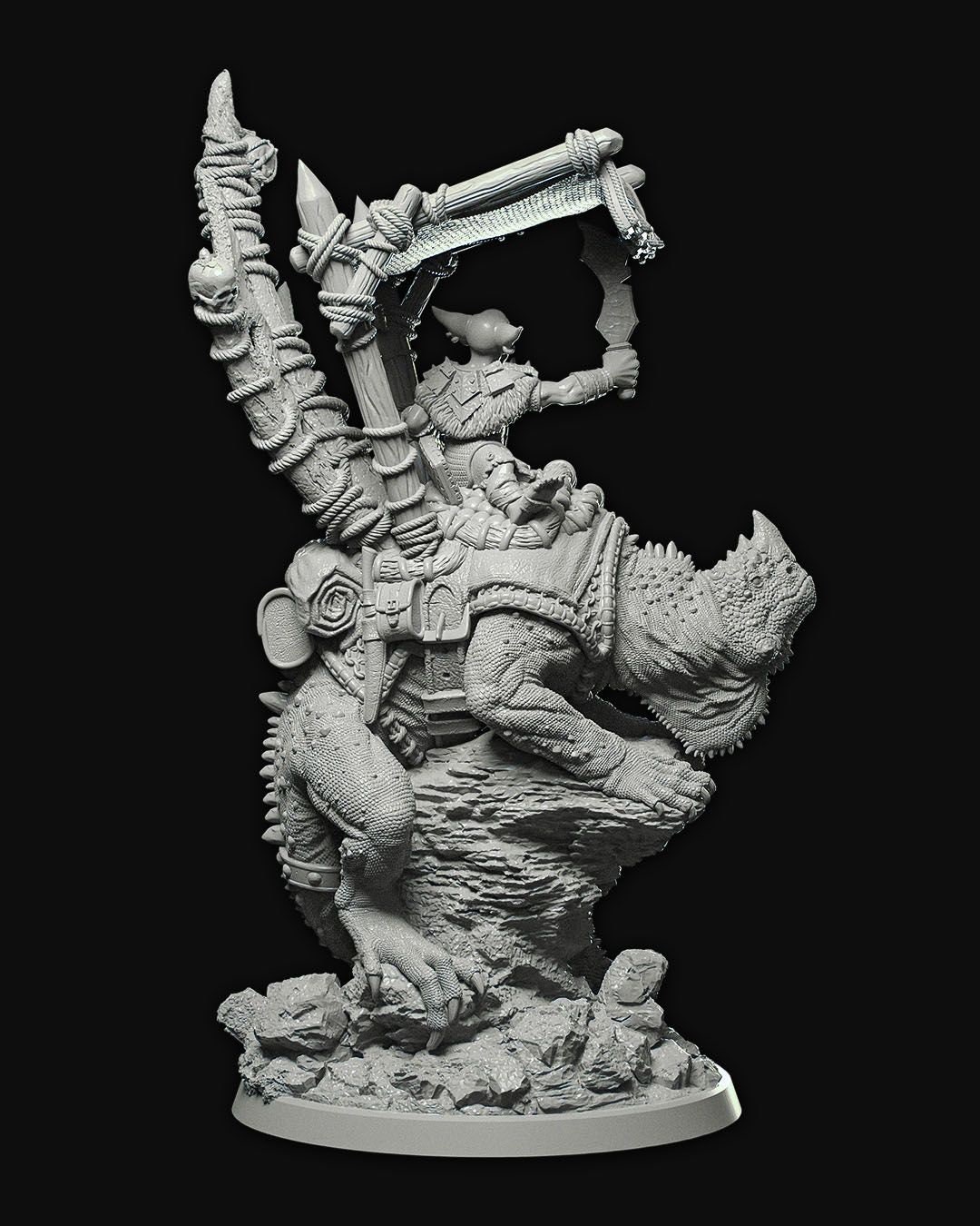 3D Printed Goblin Rider - Etsy