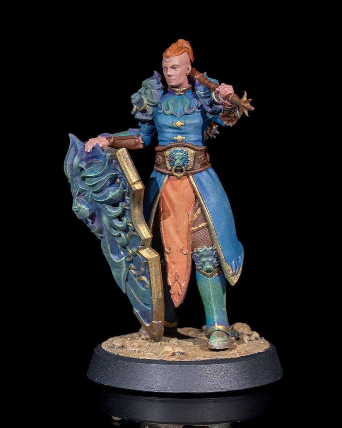 3D Printed Female Fighter Miniature - Etsy