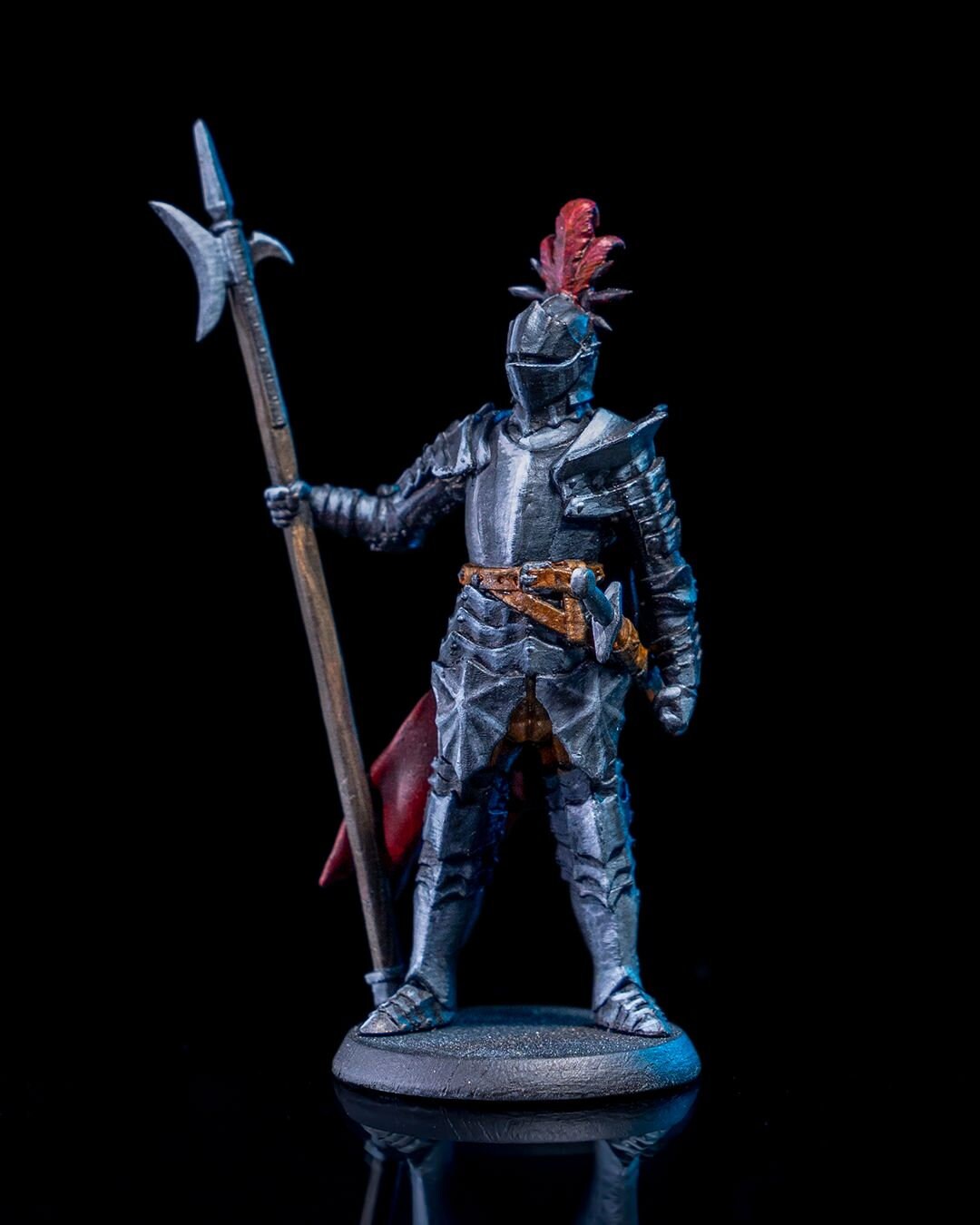 3D Printed Set of 9 Knight Guards Miniatures - Etsy