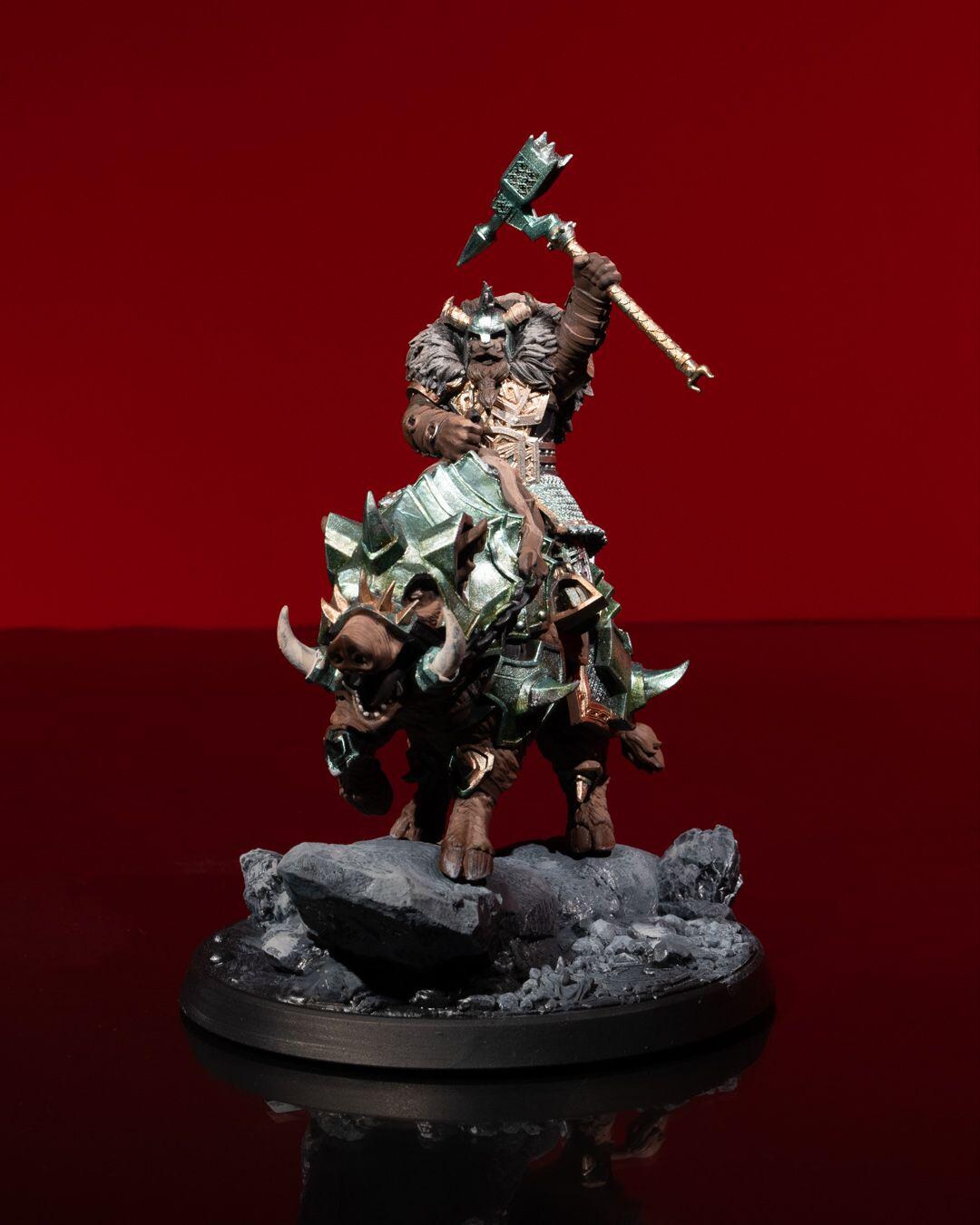 32mm Dwarven Rider Miniature - Etsy