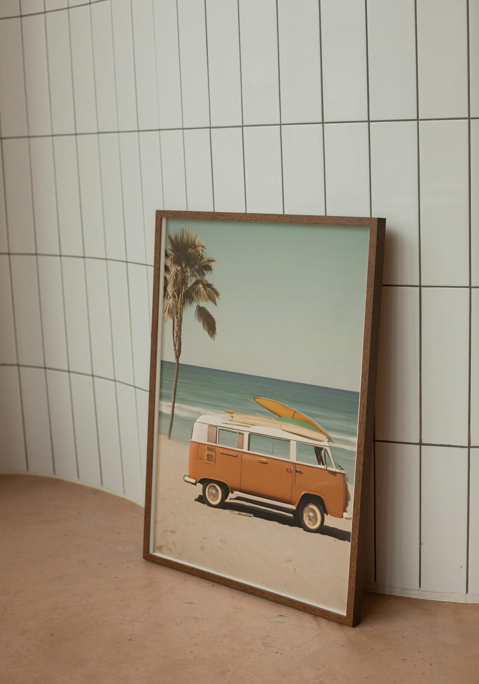 Vintage Bus Photograph Beach Prints, Coastal Wall Art, Preppy Prints ...