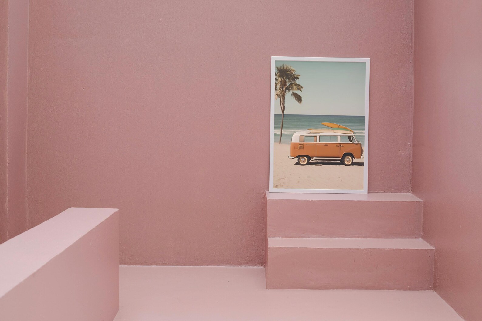 Vintage Bus Photograph Beach Prints, Coastal Wall Art, Preppy Prints ...