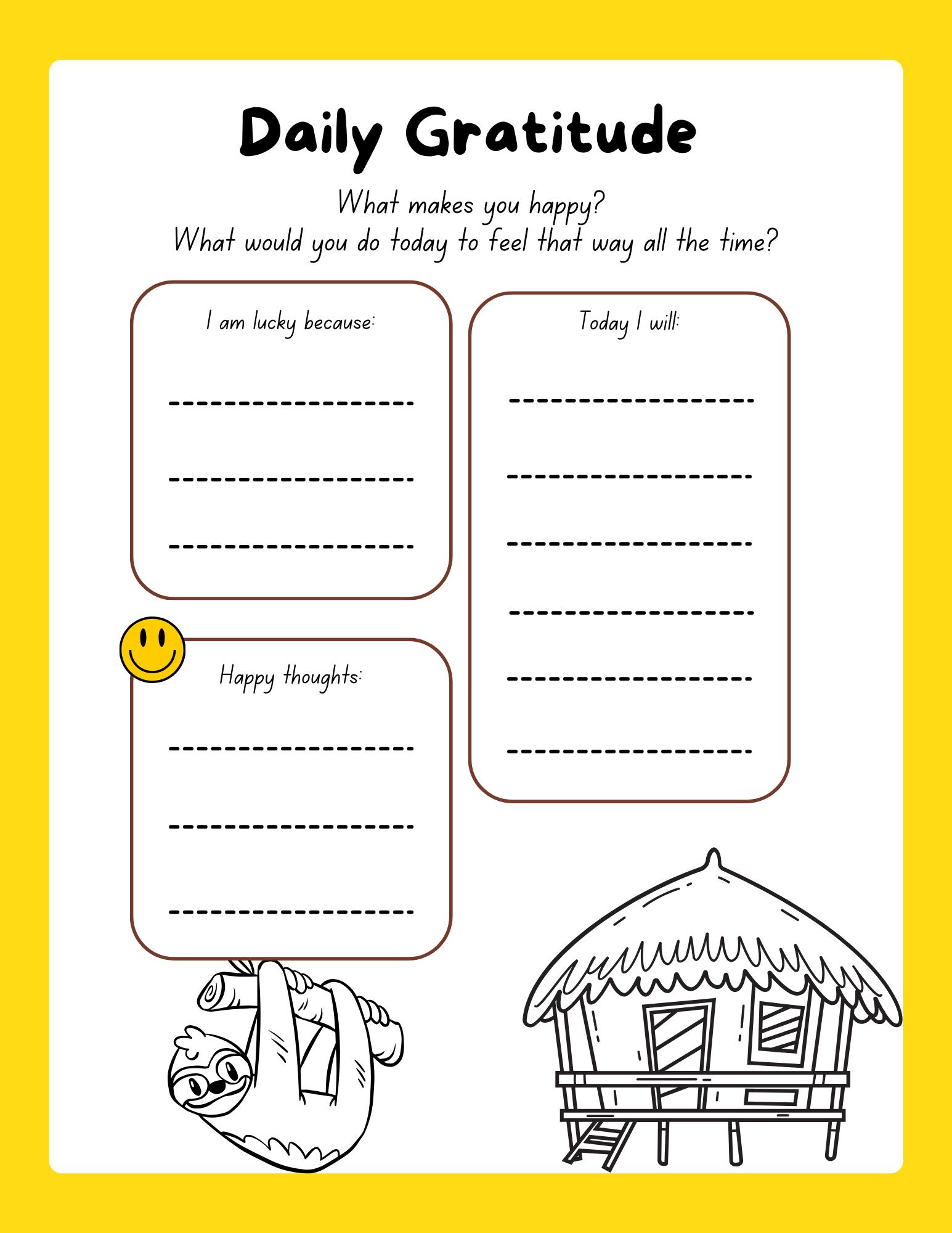 Personalized Gratitude Journal Printable, Activity Book for Boys ...