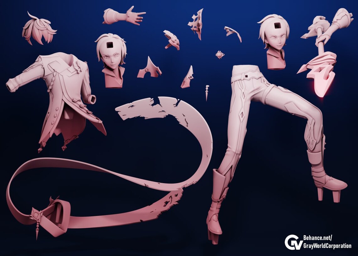 Anime Stl File 3D Stl File 3D Stl Model 3D Printer Model 3D Digital ...