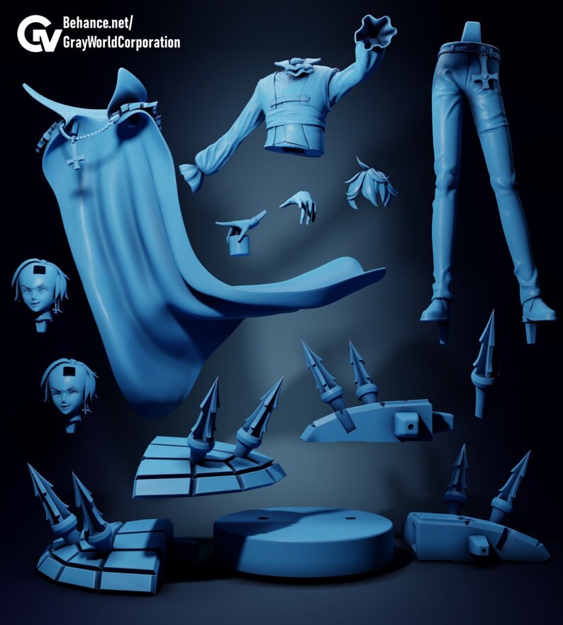 Anime Stl File 3D Stl File 3D Stl Model 3D Printer Model 3D Digital ...