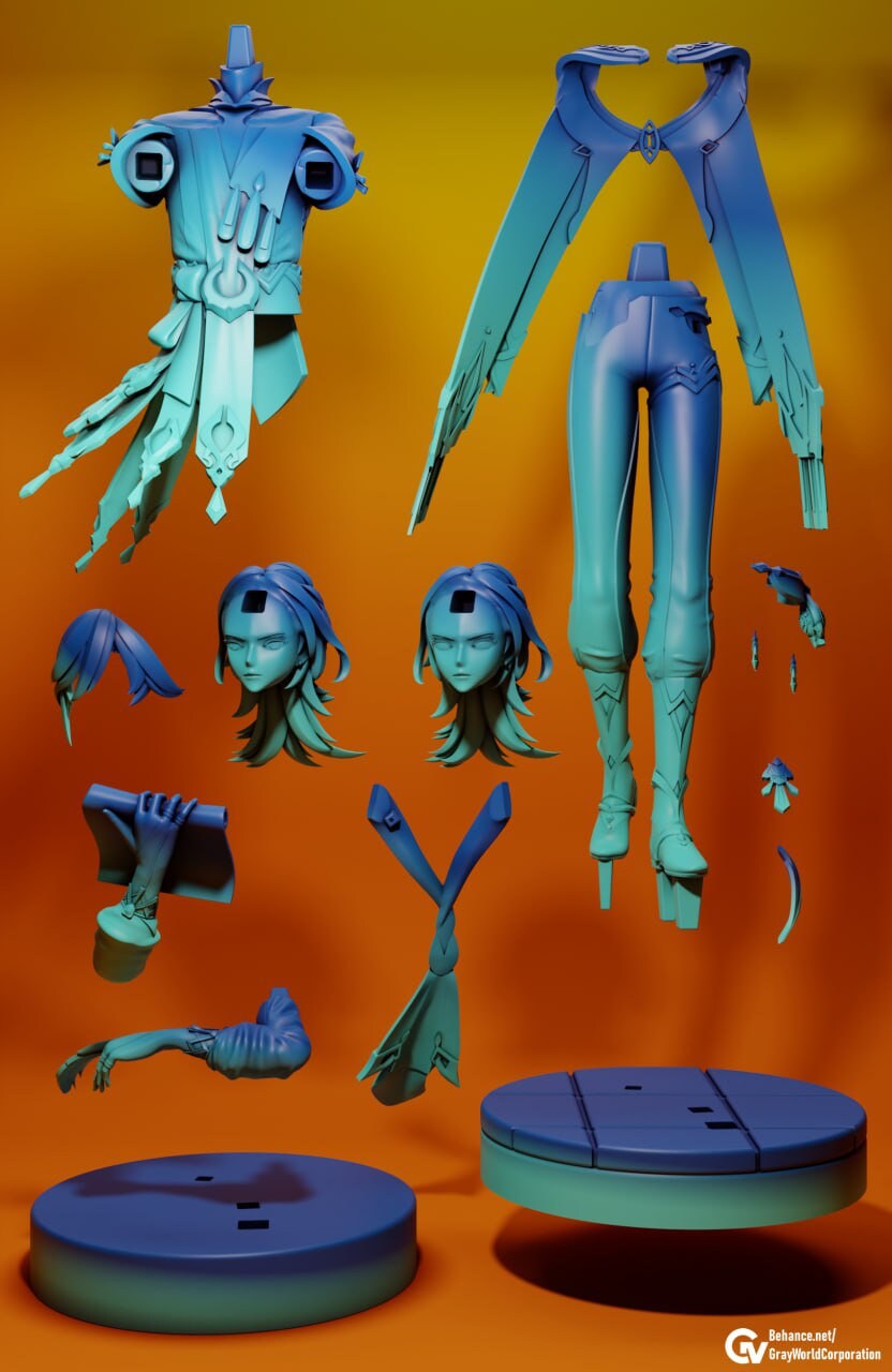 Anime Stl File 3D Stl file 3D Stl Model 3D Printer Model 3D Digital ...