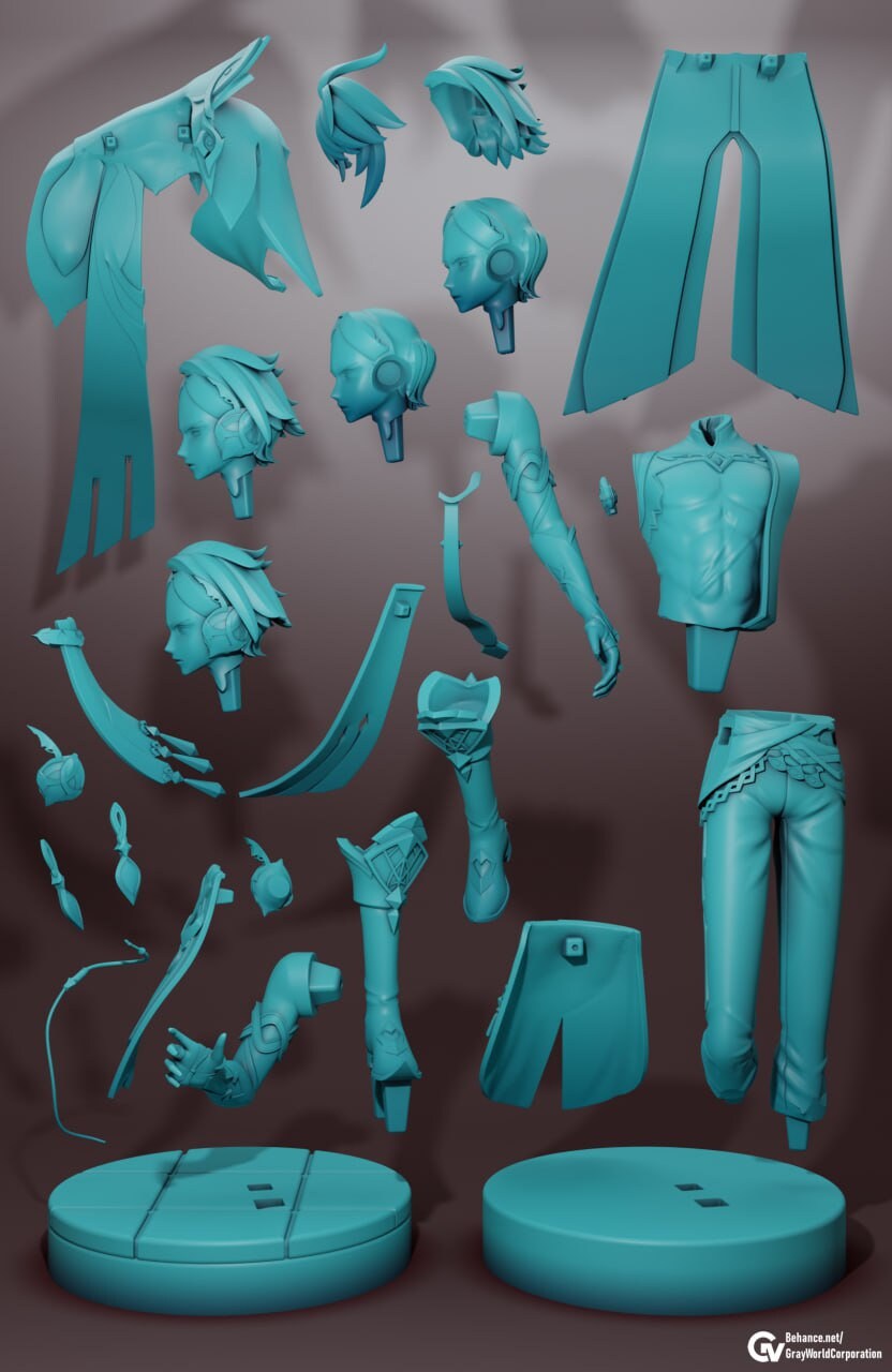 Anime Stl File 3D Stl File 3D Stl Model 3D Printer Model 3D Digital ...