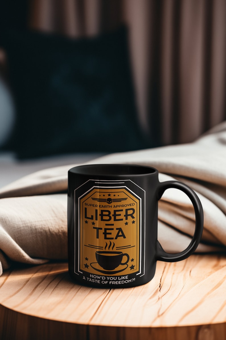 Liber-tea Helldivers 2 Mug, Morning Cup of Liber-tea, Helldivers Taste ...