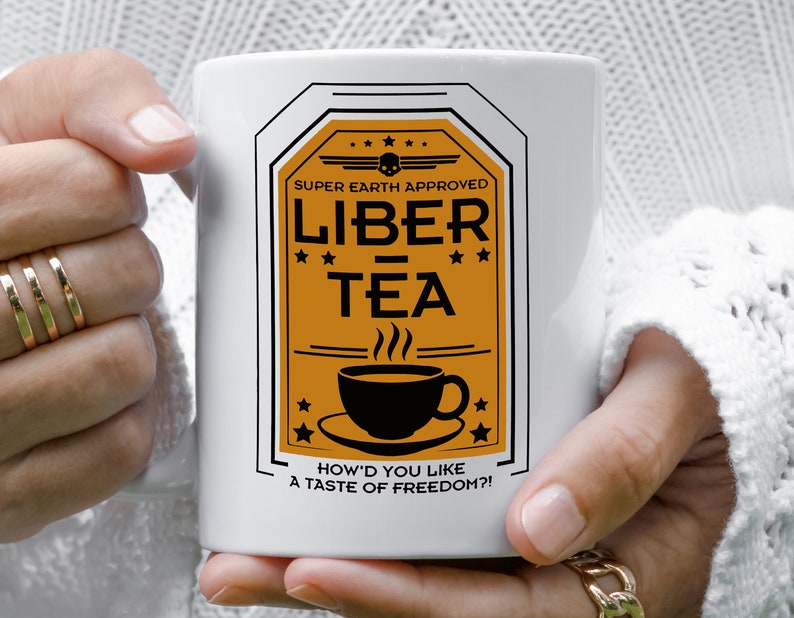 Liber-tea Helldivers 2 Mug, Morning Cup of Liber-tea, Helldivers Taste ...