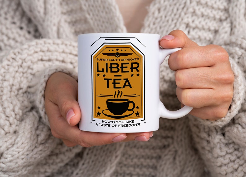 Liber-tea Helldivers 2 Mug, Morning Cup of Liber-tea, Helldivers Taste ...