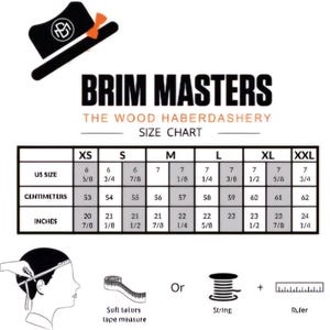 URBAN COWBOY CUSTOM Wide Wood Brim Fedora - Etsy