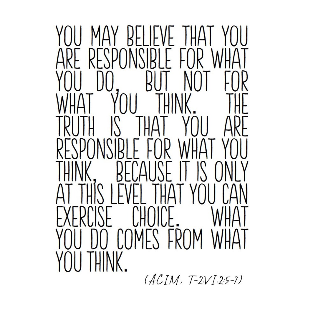 Inspirational Quote About Responsibility, Behavior, and Thoughts. What ...