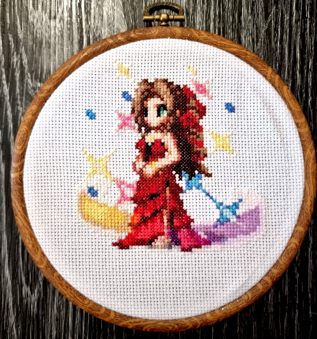 Aerith Red Dress FF7 FFVII Remake Final Fantasy Brave Exvius Cross ...