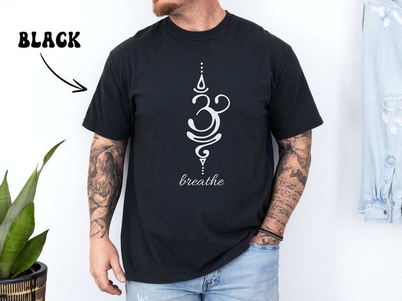 Breathe Sanskrit, Yoga Shirt, Yoga T-shirt, Sport Shirt, Yoga, Gift for ...