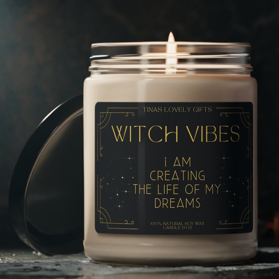 Candle Witch Vibes, Witchy Candle, Mystic Candle, Affirmation, Magic ...