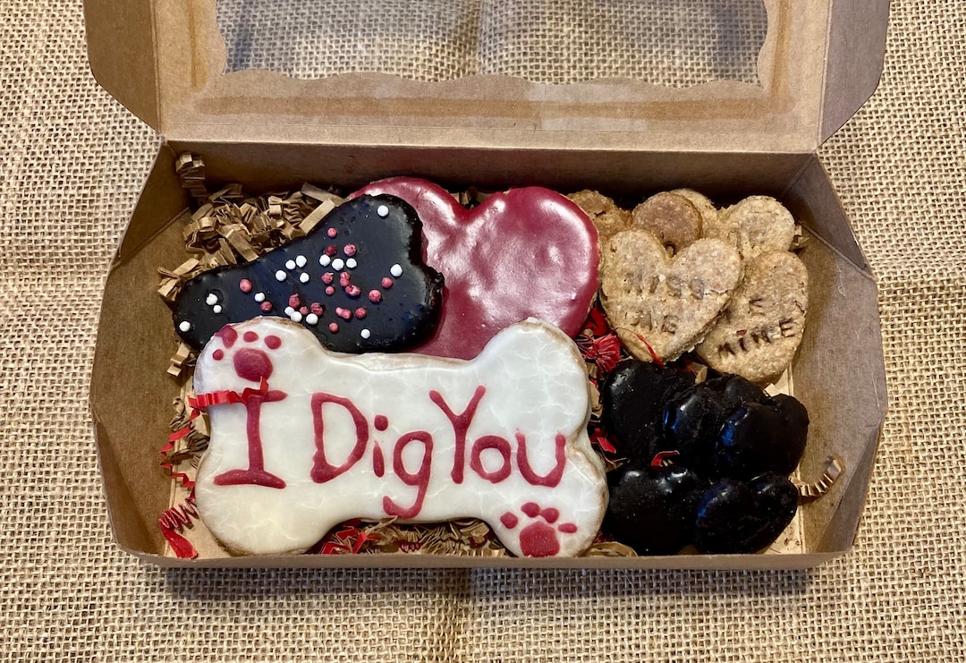 Gourmet Valentines Dog Treat Boxes - Etsy