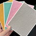 Set of 4 Handmade Greeting Cards Embossed Flowers Lace Design in Teal ...