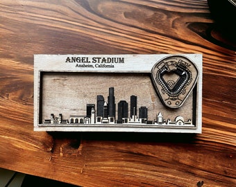 Laser Cut SVG Digital Cut File Cleveland, Ohio Skyline and 3D Baseball ...