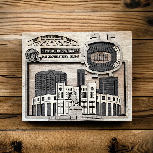 Layered Football Stadium Laser Files - Etsy