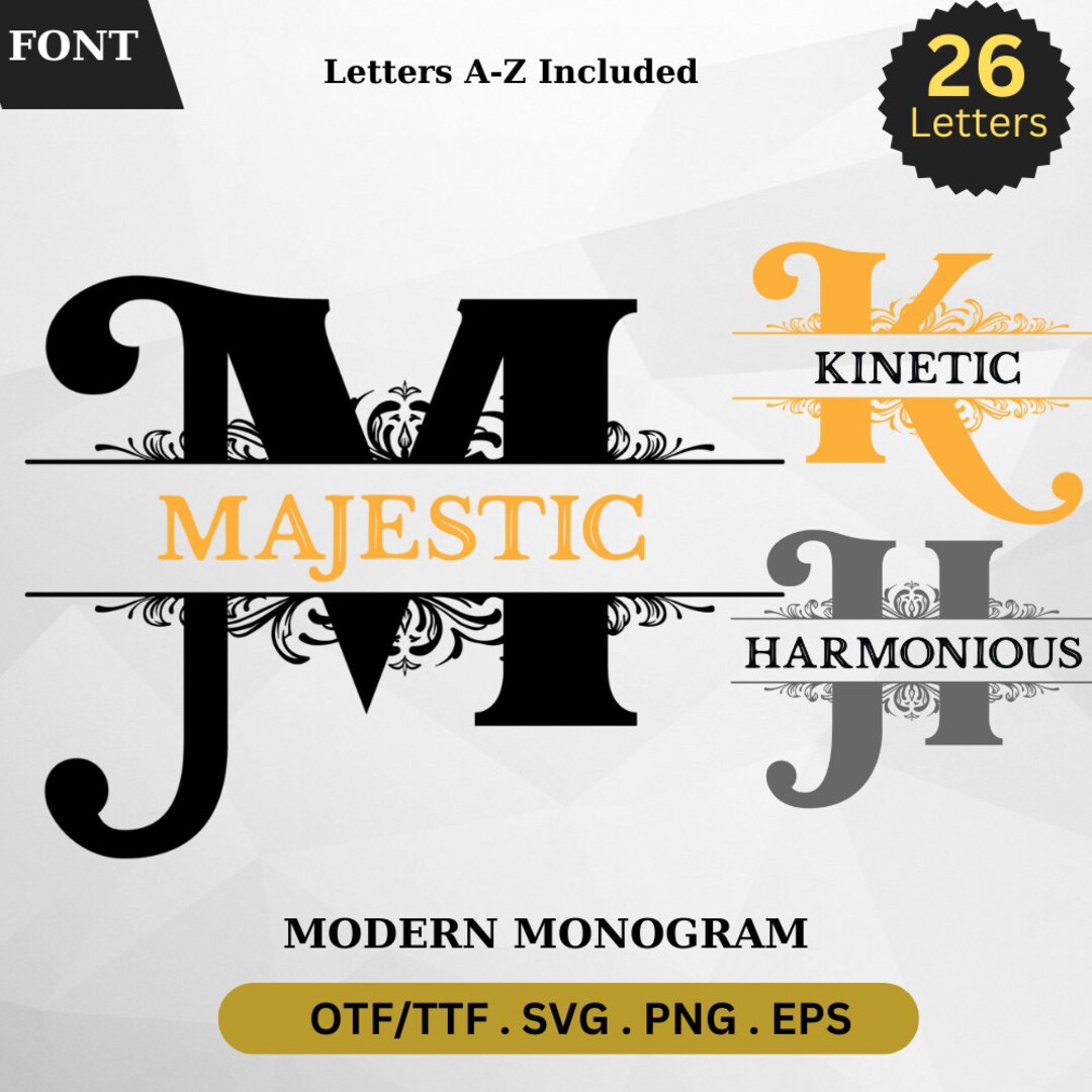 Monogram Font, Embroidery Font, Embroidery Design, Wedding Font, Script ...