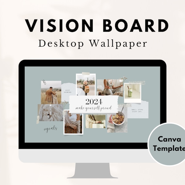 Vision Board Desktop Wallpaper - Etsy