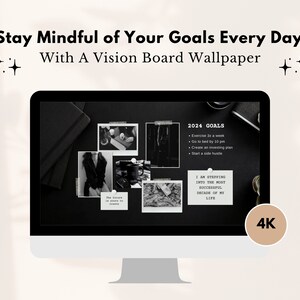 Vision Board 2024 Digital Vision Board Smart Goal Setting Desktop ...