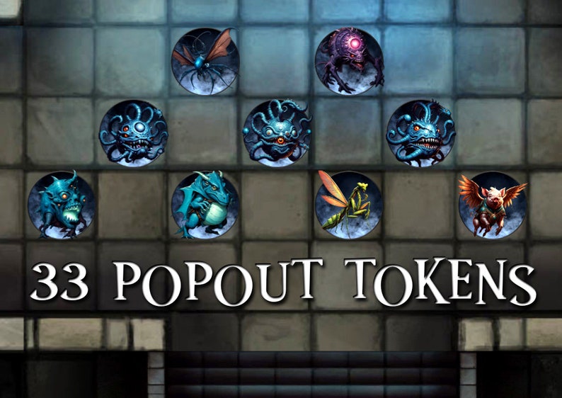 33 Popout VTT Tokens - Etsy