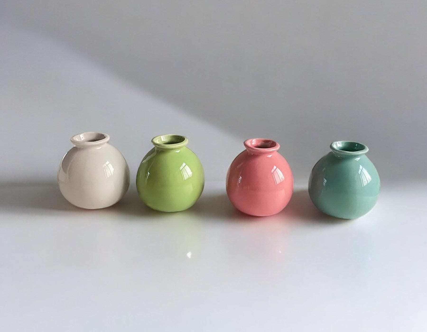 Mini Ceramic Vase Small Colorful Flower Pots Cute Vase Decor Home Decor ...