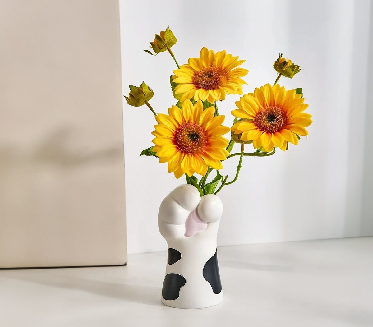 Paw Ceramic Vase Cat Paw Flower Pot Hand-painted Home Decor Cute Home ...