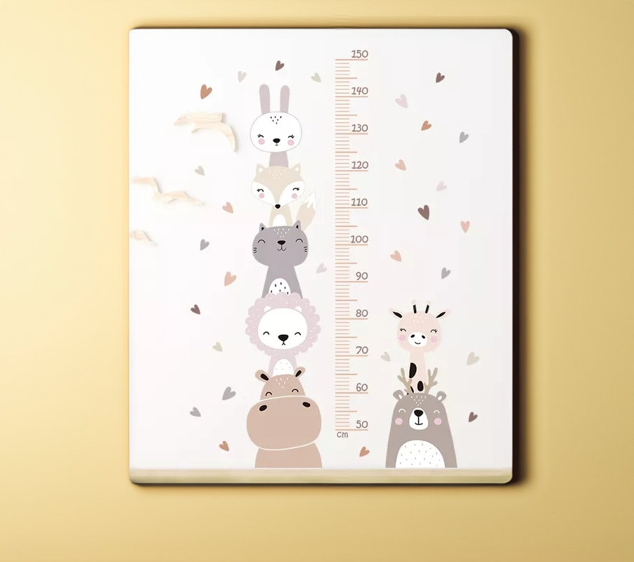 Height Chart Sticker Kids Growth Tracker Children's Room Decoration ...