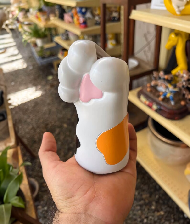Ceramic Cat Paw Vase Hand-painted Cat Paw Planter Cute Home Decor ...