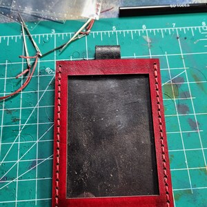SVG and PDF File Leather Badge Holder - Etsy
